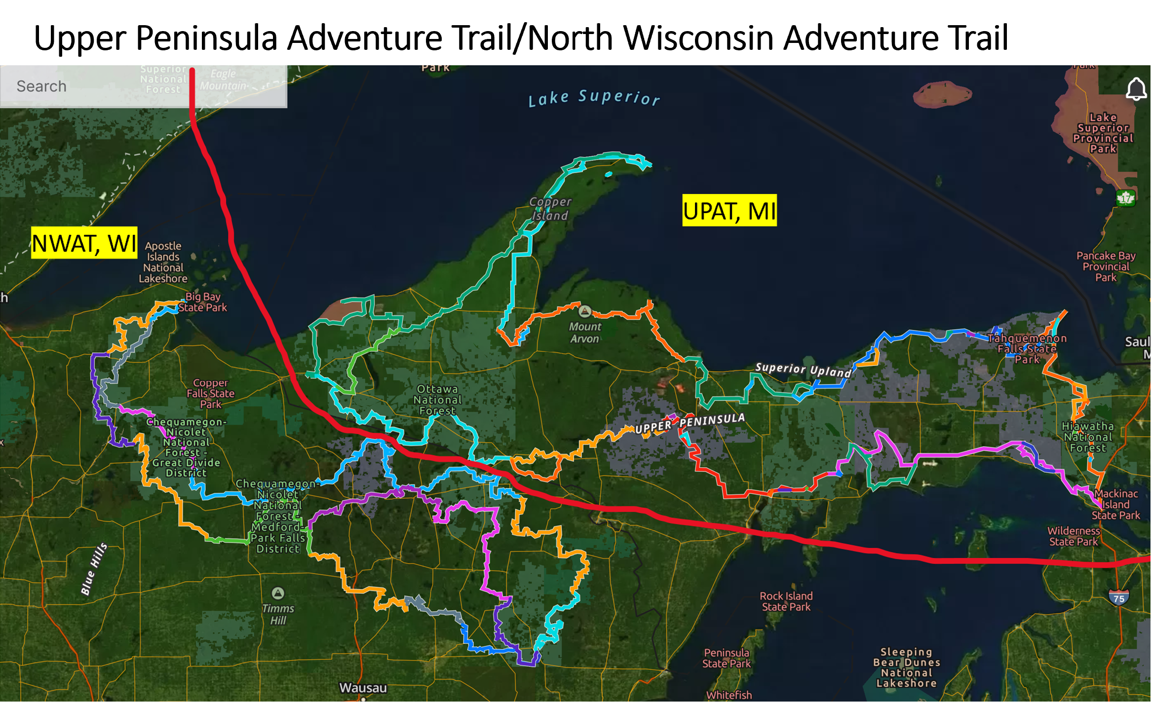 September: UPAT/NWAT Maps With Mileage: 7-8 Long Days for All. 5 bikes ...